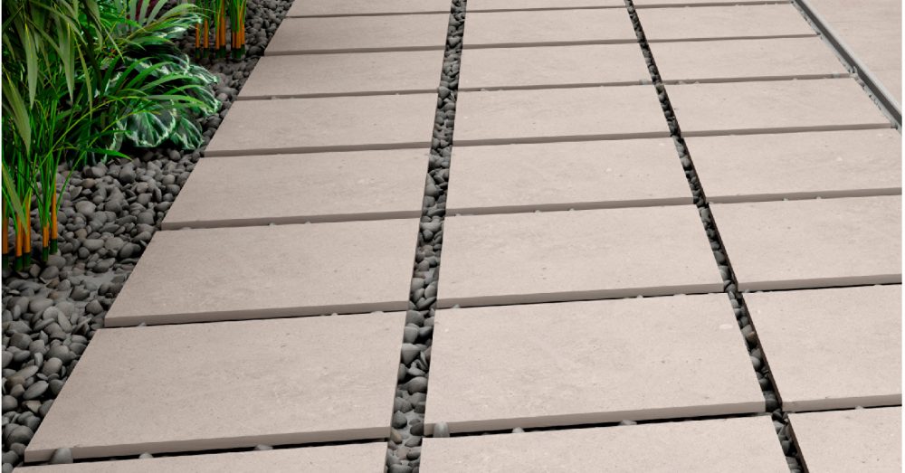 Dalles GEOTECH SAND - 60 X60 ép. 2cm - GRES CERAME - Terres brûlées